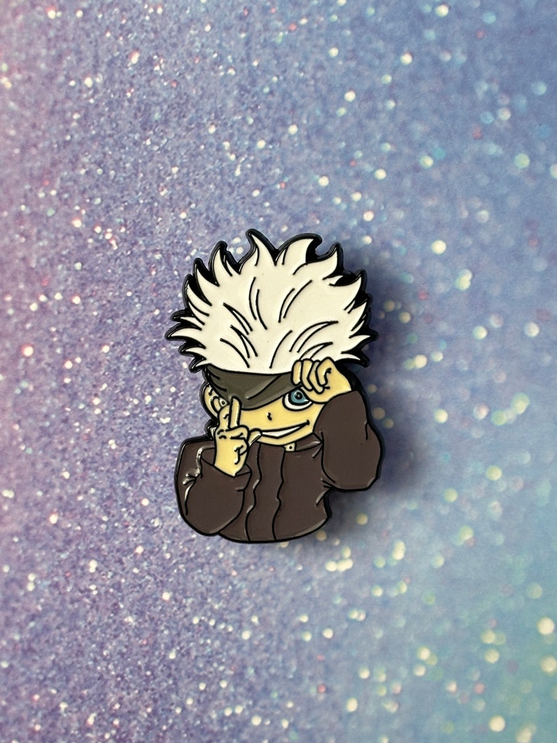 Juju Kaisen Gojo Enamel Pin, Gamer Pin, Kawaii Pin, Gamer Girl, Kaisen ...