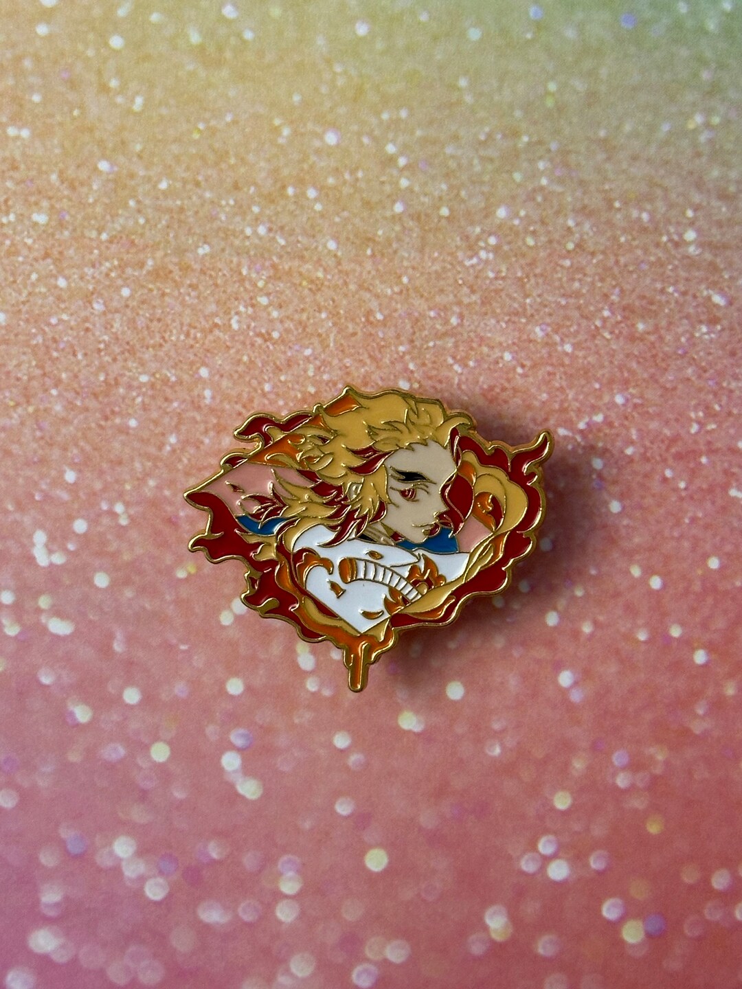 Demon Slay Flame Hashira Enamel Pin, Gamer Pin, Kawaii Pin, Gamer Girl ...