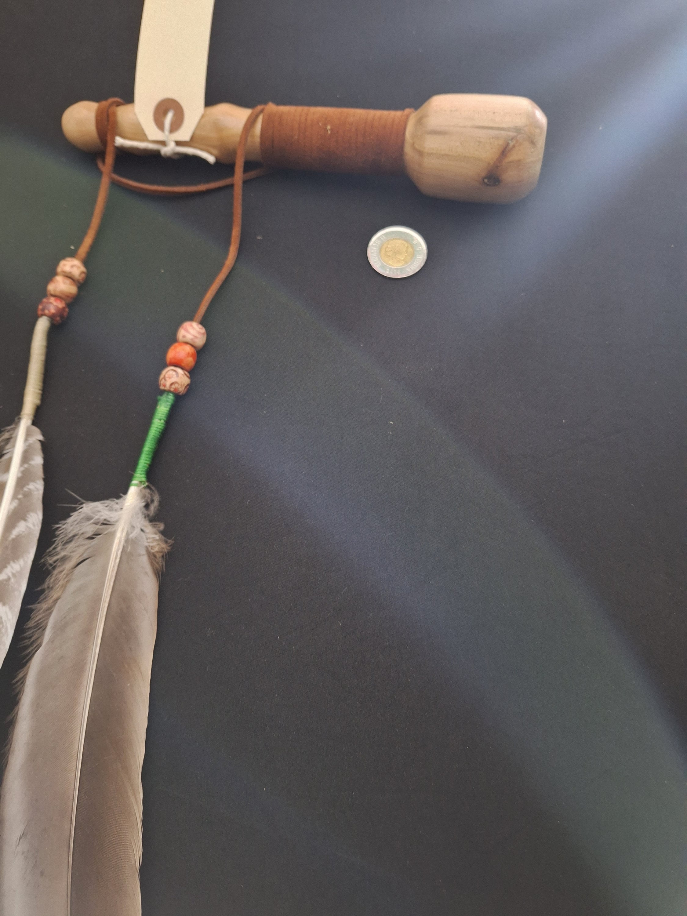 Sacred Ceremonial Peace Pipe |handcrafted Oak Wood| Leather Wrapped and ...
