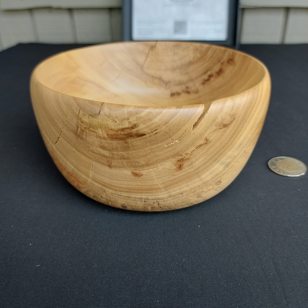 Spectacular Wooden Bowls hand-burned Poplar Wooden Bowl With Poplar ...