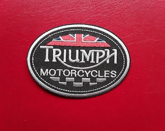 Triumph Motorcycle Embroidered Patch - Etsy