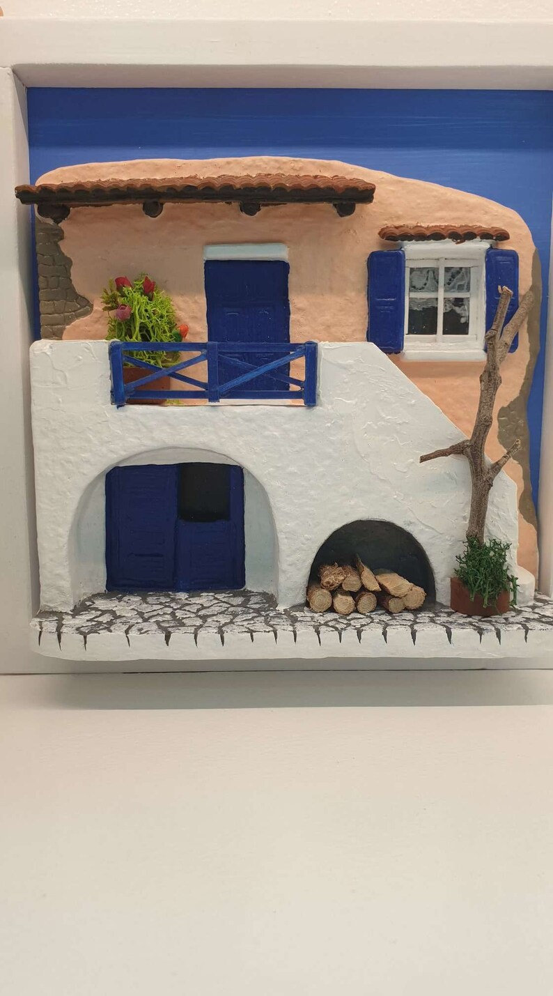 Handmade Wooden Frame,diorama,3d,handmade Painting,plaster,gypsum ...