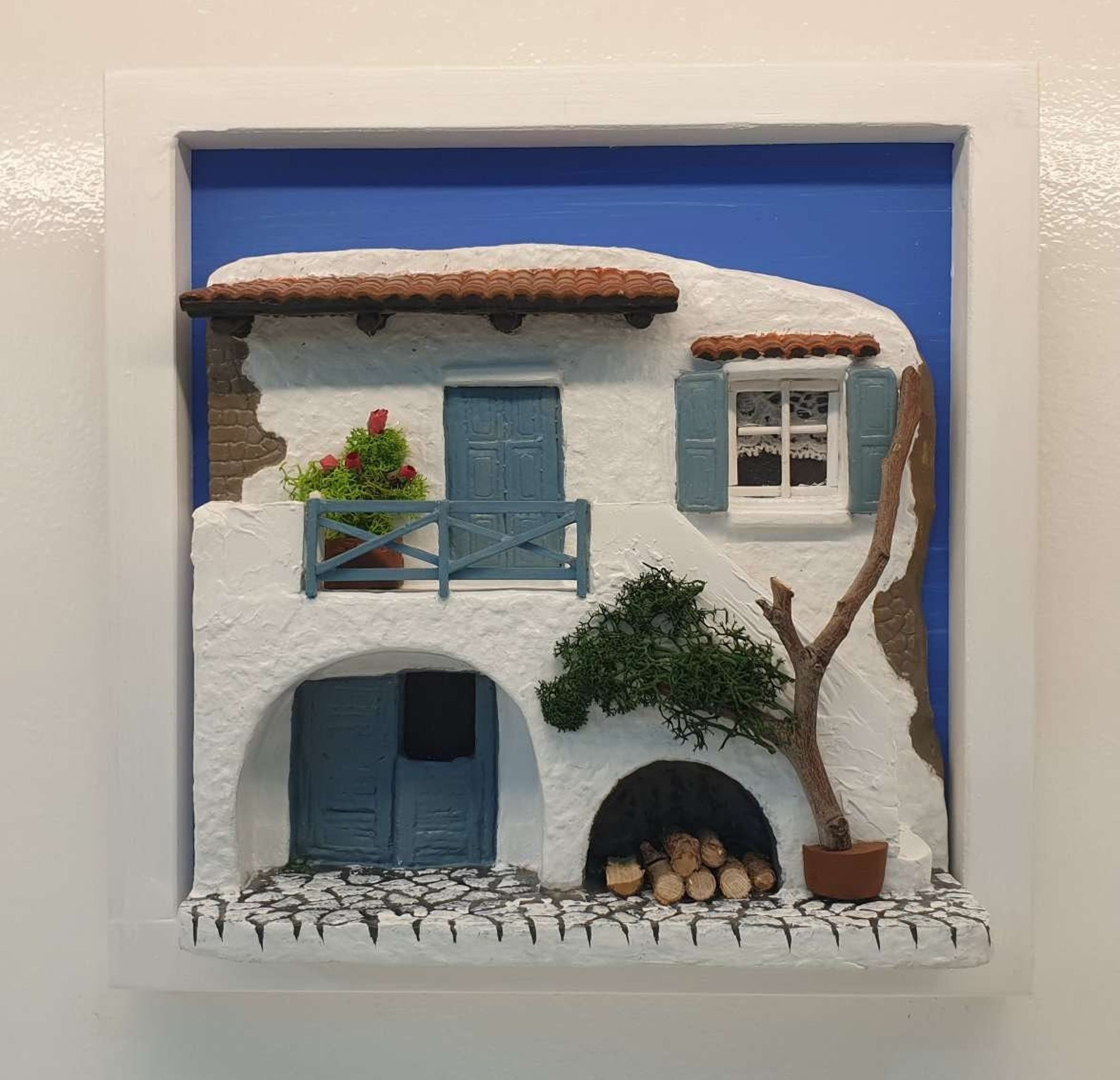 Handmade Wooden Frame,diorama,3d,handmade Painting,plaster,gypsum ...