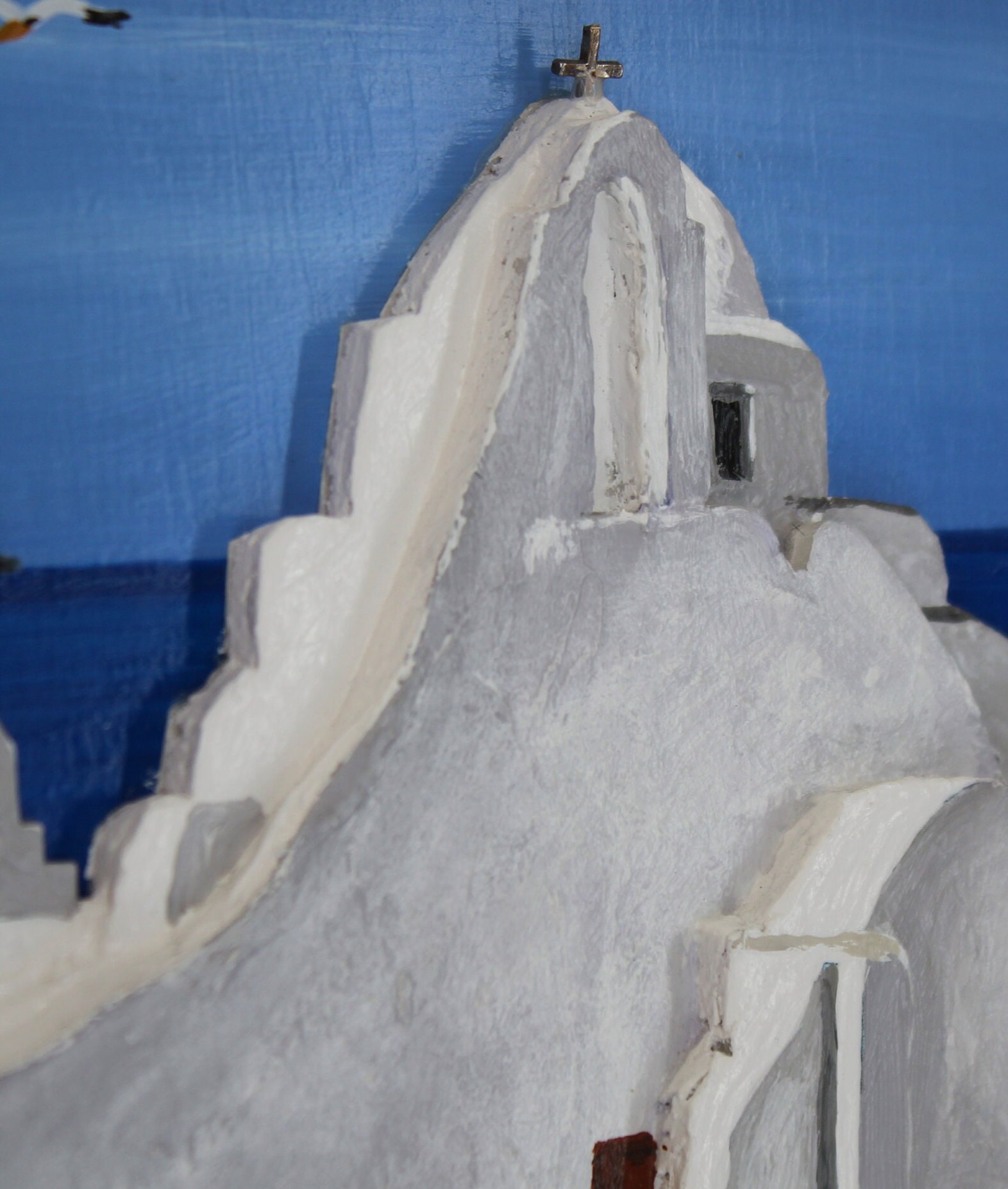 Panagia Paraportiani Mykonos,handmade Greek Frame,diorama,3d,mixed ...