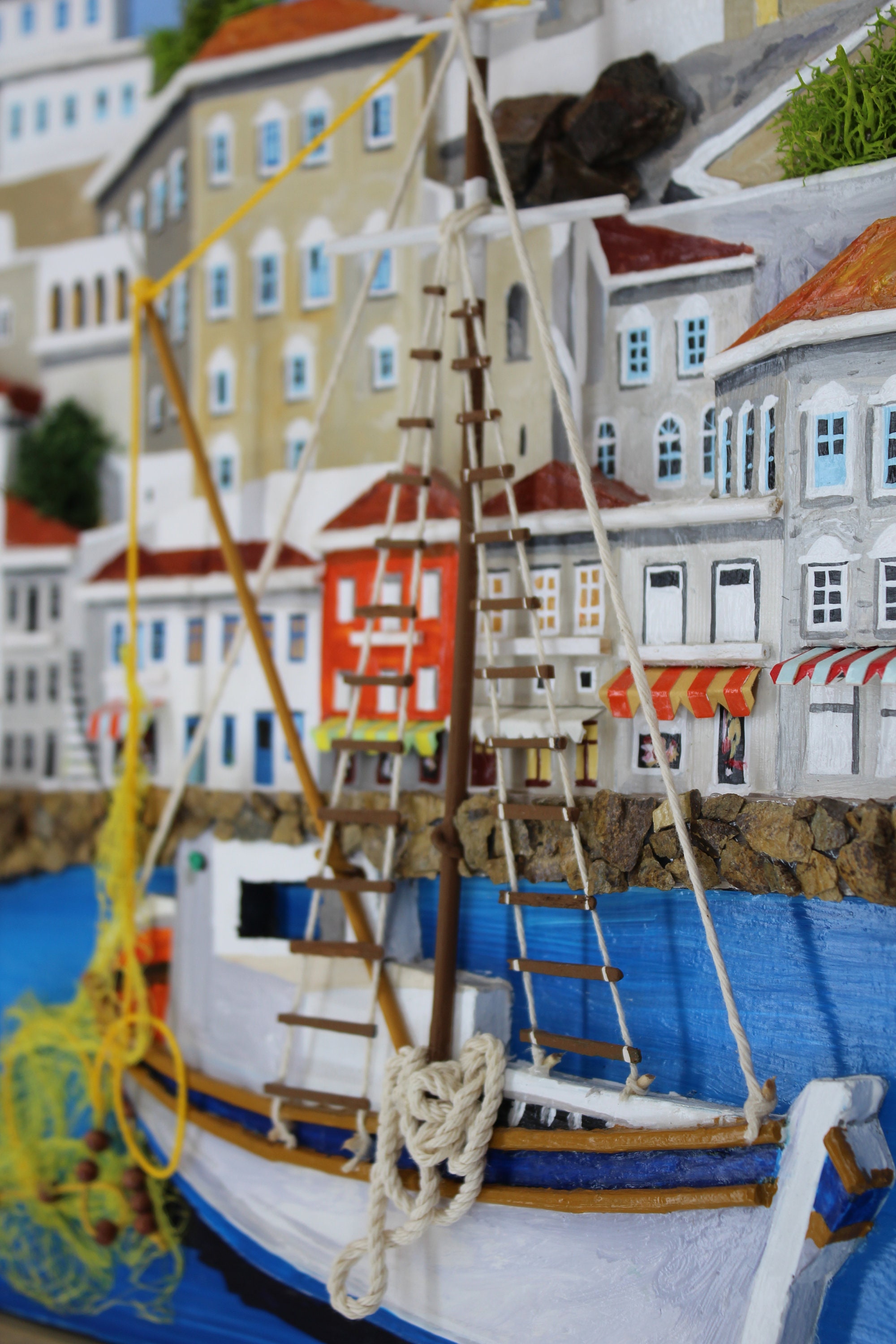 Hydra Greek Island,shadow Box Diorama, Miniature ,diorama ,geece, Greek ...