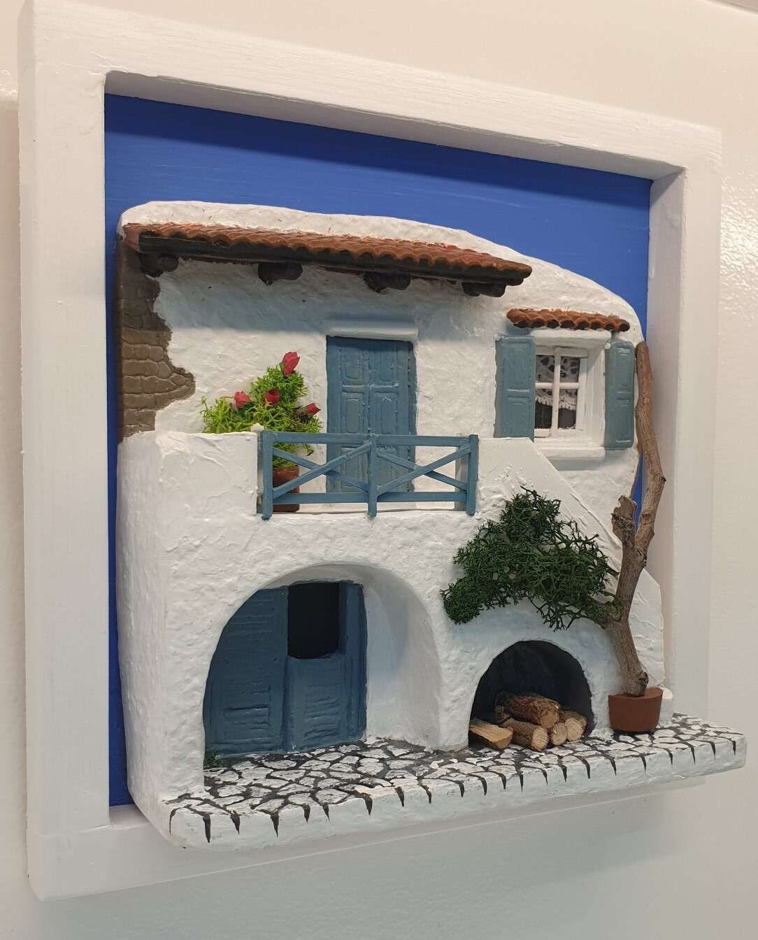 Handmade Wooden Frame,diorama,3d,handmade Painting,plaster,gypsum ...
