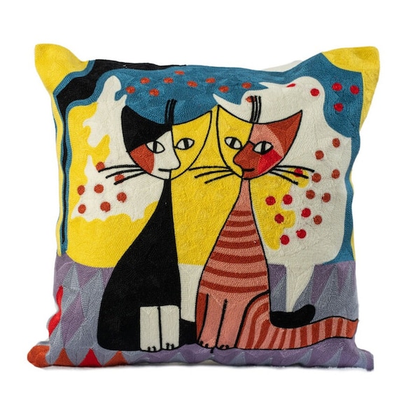 Cat Cushion Cover - Etsy