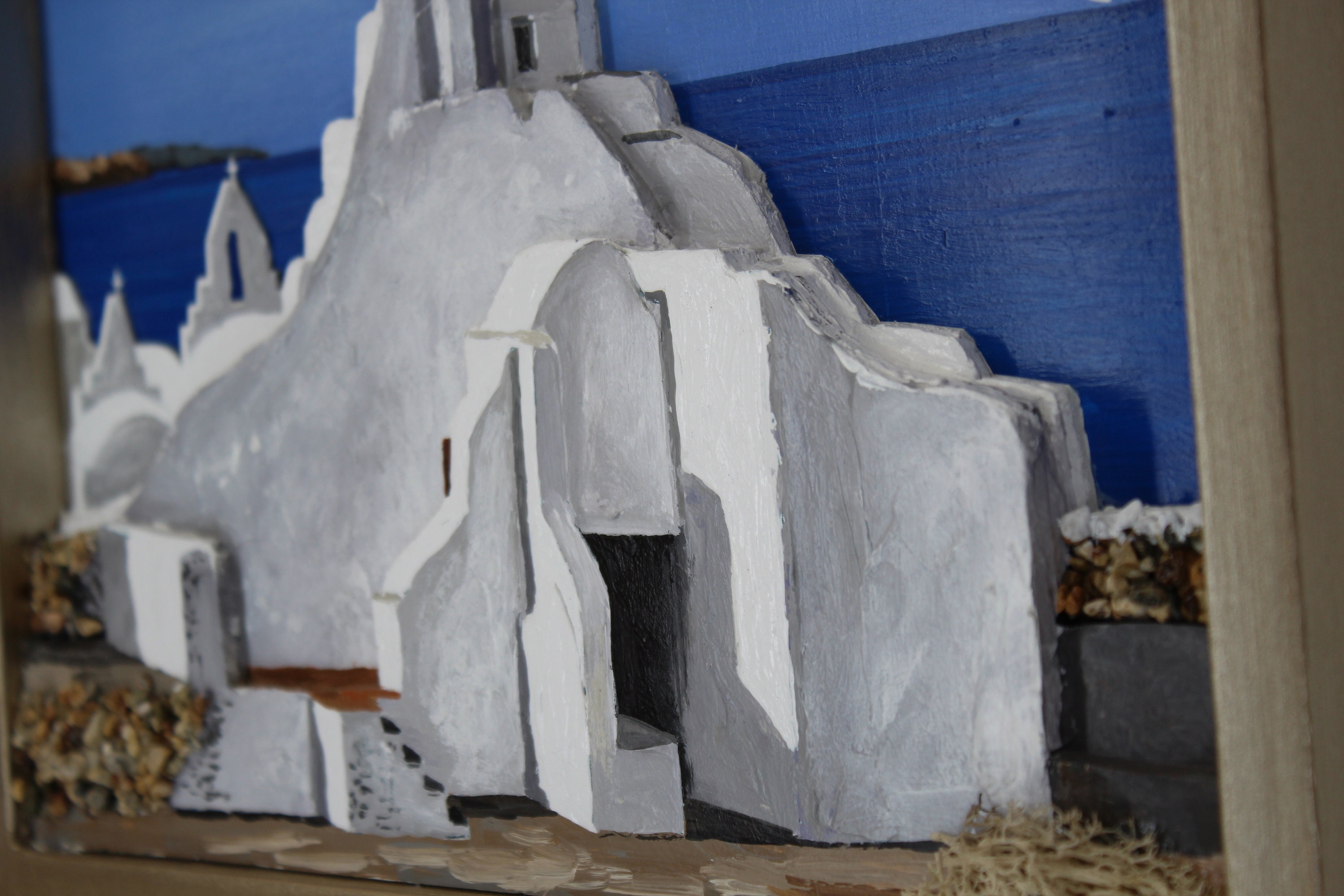 Panagia Paraportiani Mykonos,handmade Greek Frame,diorama,3d,mixed ...