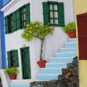 PLAKA Athens,shadow Box Diorama, Miniature ,diorama ,geece, Greek Art ...