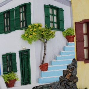 PLAKA Athens,shadow Box Diorama, Miniature ,diorama ,geece, Greek Art ...