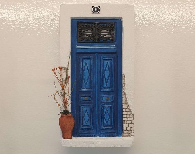 Traditional Blue Doorgreek Artworkhome Decorart Home - Etsy