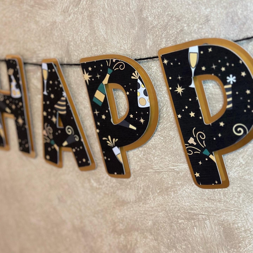 Personalized 2D Party Garland Banner Customized for Any Occasion ...