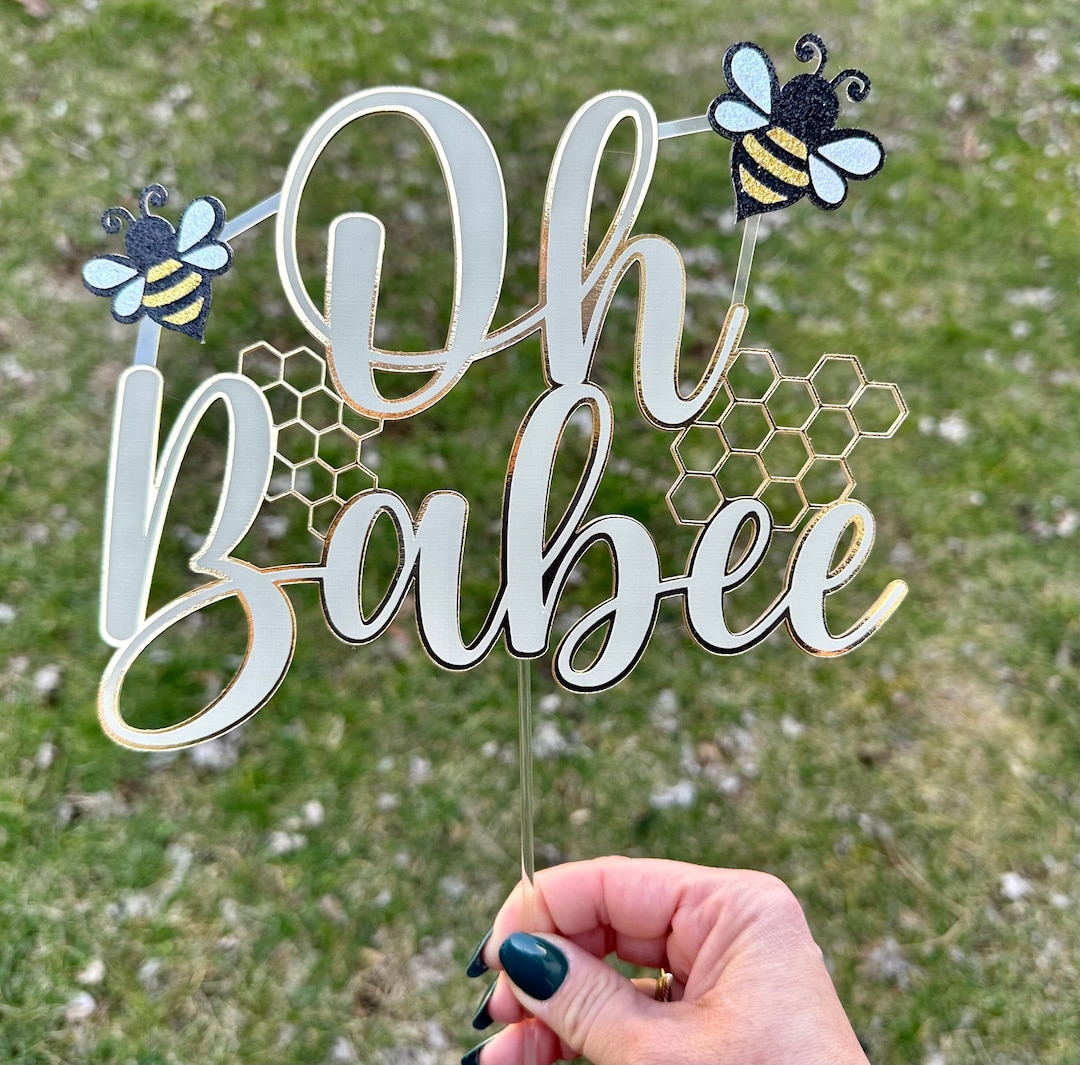 Oh Babee Honeybee Baby Shower Cake Topper - Etsy