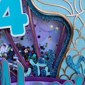 Beautiful Mermaid Shaker 3D Cake Topper - Personalized - Etsy