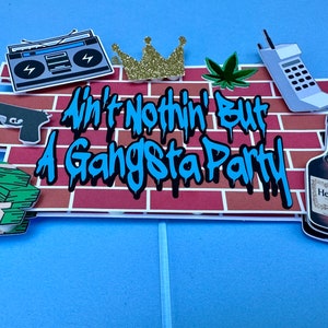 90's Hip Hop Cardstock Cake Topper for Any Occasion - Etsy