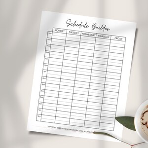 College Schedule Planner | University Planning | Student Planner ...