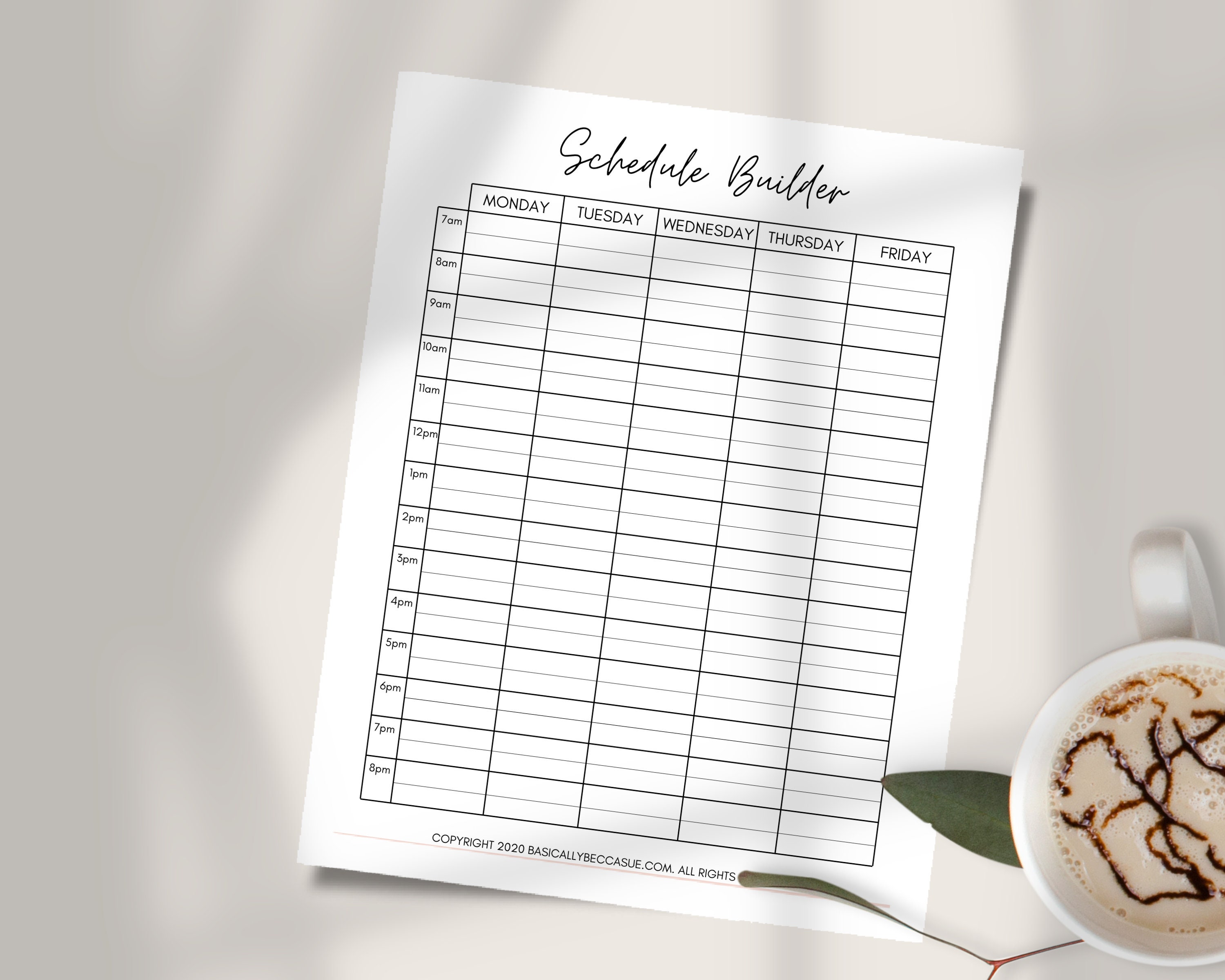 College Schedule Planner | University Planning | Student Planner ...