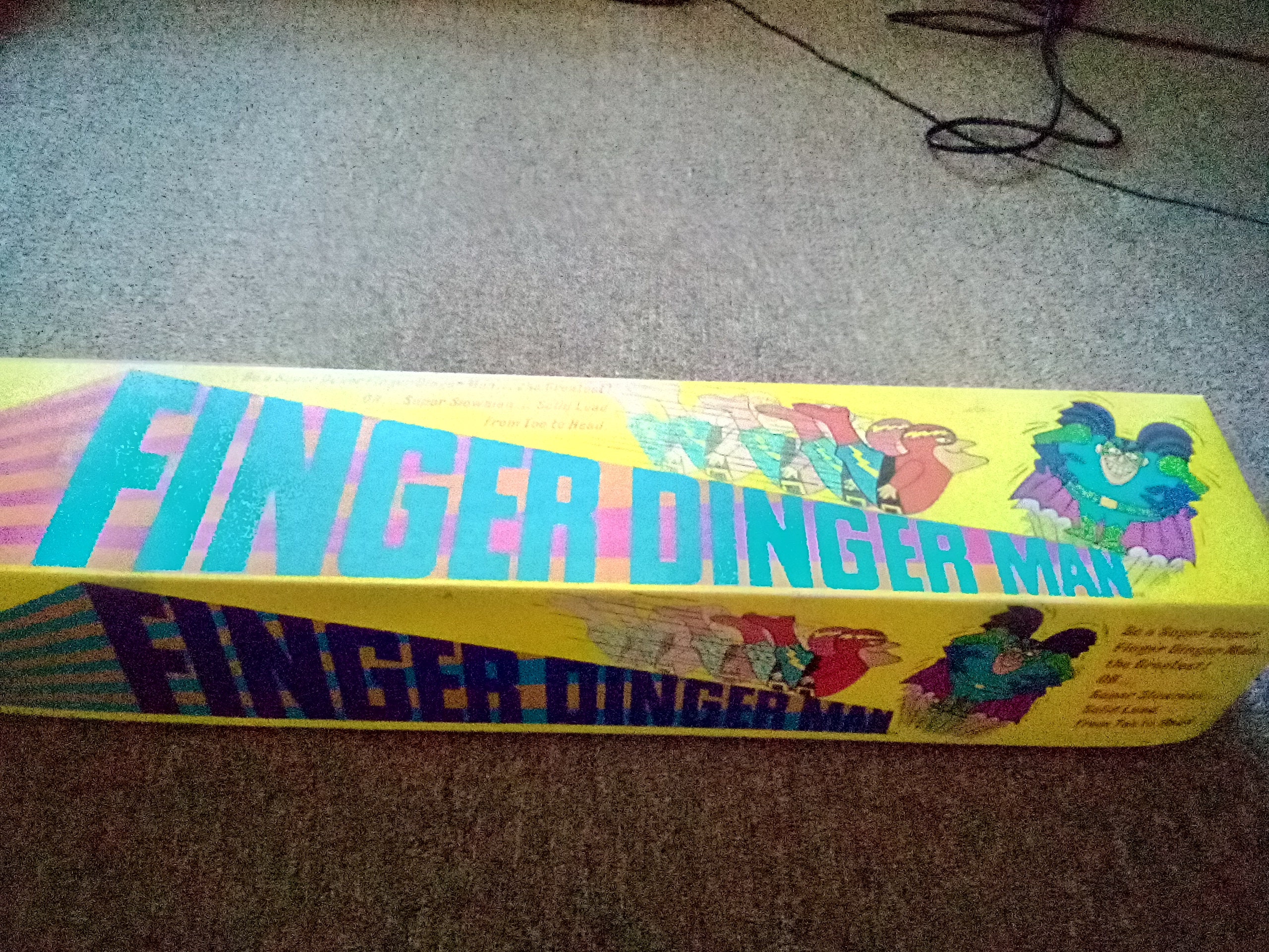 Vintage Finger Dinger Man Super Hero Game Mattel 1969 Rare Needs Rubber ...