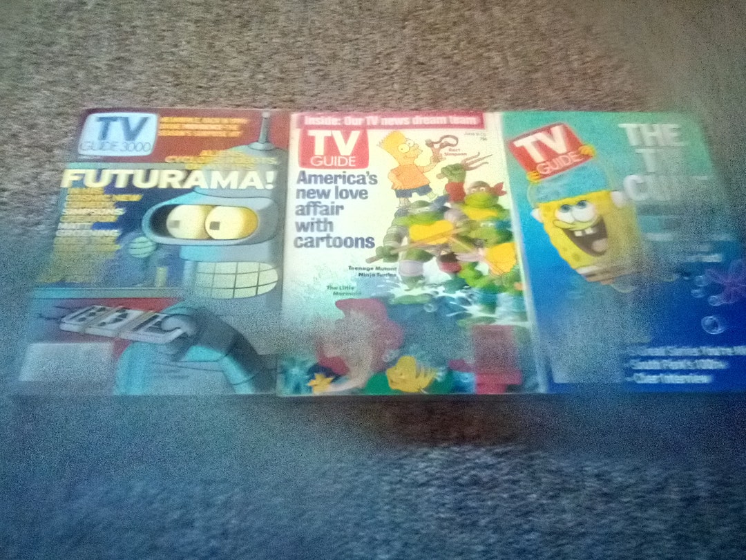 TV Guide Cartoon Covers - Etsy