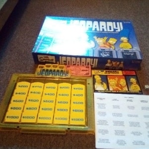 The Simpsons Edition Jeopardy Game - Etsy