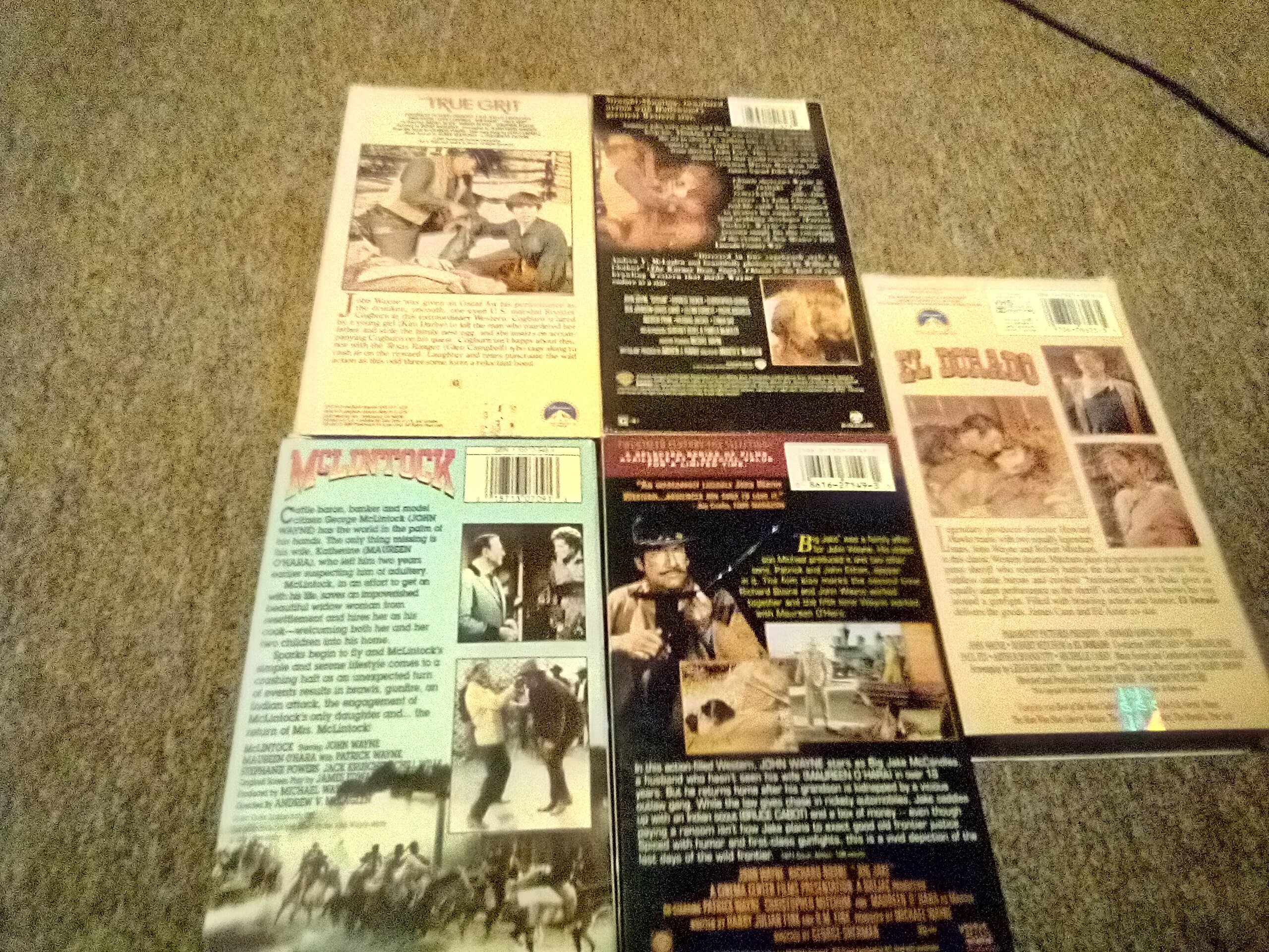 John Wayne Collection on VHS 60's-70;s Tapes - Etsy