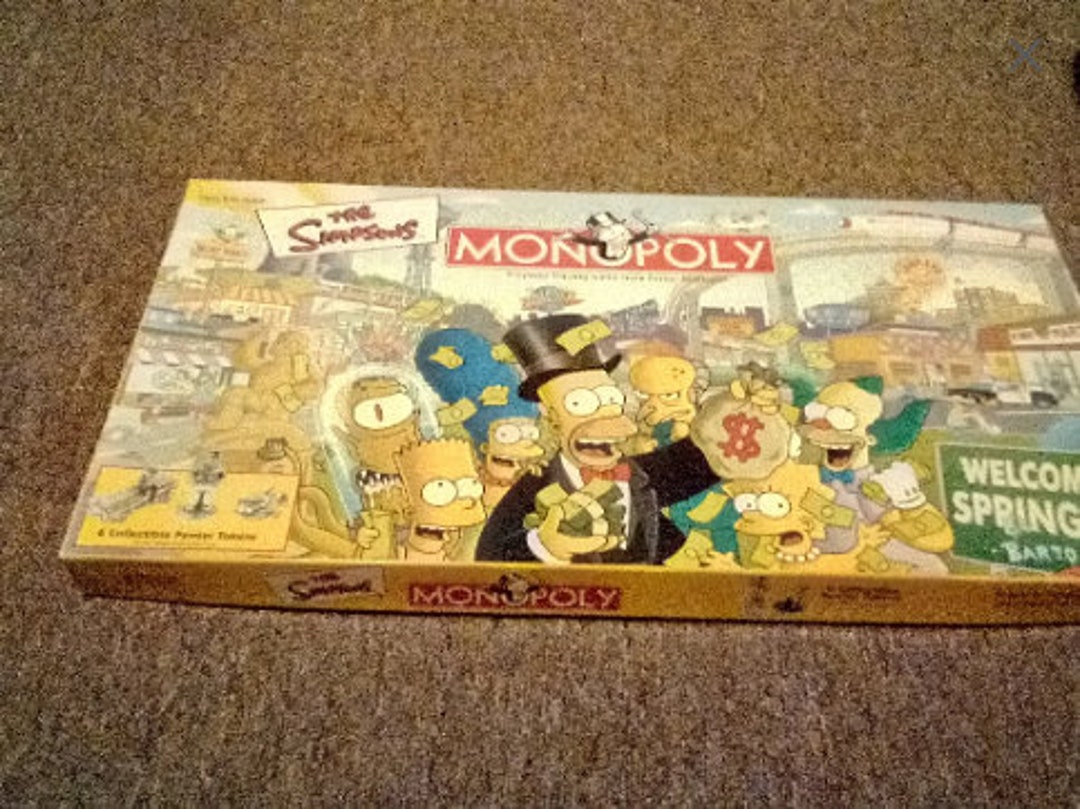 Monopoly the Simpsons Board Game | Based on Fox Series the Simpsons ...
