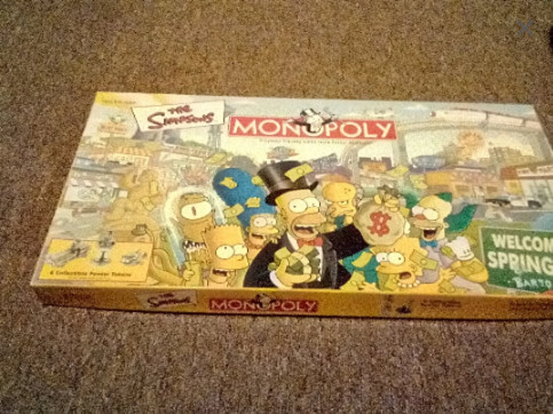 Monopoly the Simpsons Board Game | Based on Fox Series the Simpsons ...