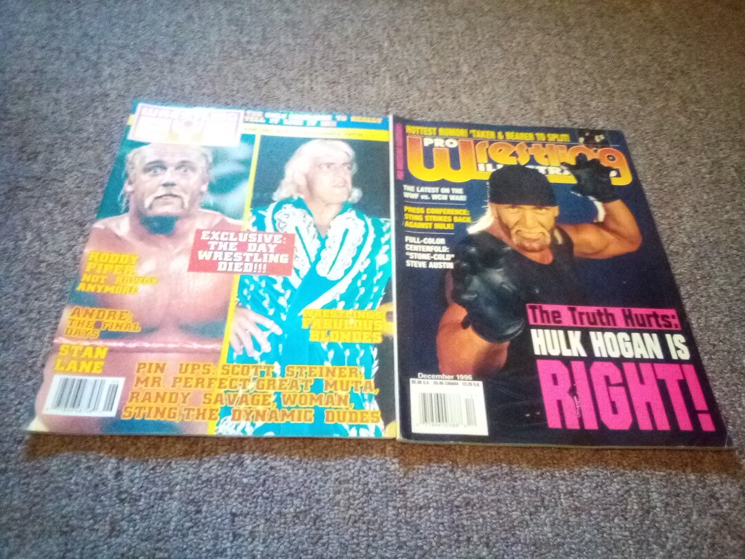 Vintage Wrestling Magazines Featuring Hulk Hogan - Etsy