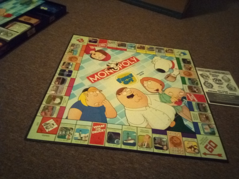 Family GUY MONOPOLY Collector's Edition Board Game Stewie Peter 2006 - Etsy