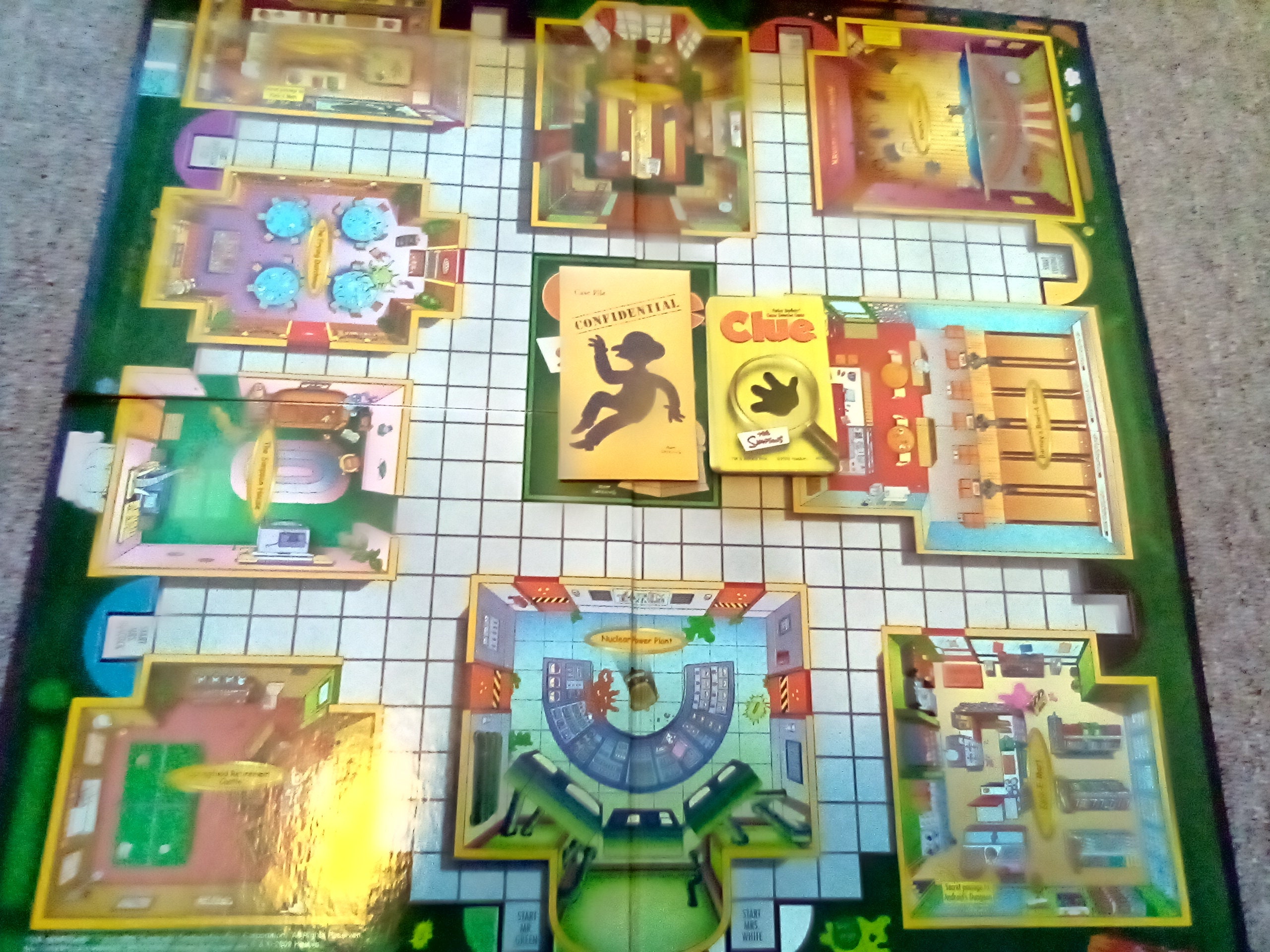 Clue- Simpsons Board Games - Etsy