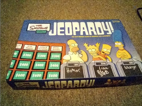 The Simpsons Edition Jeopardy Game - Etsy