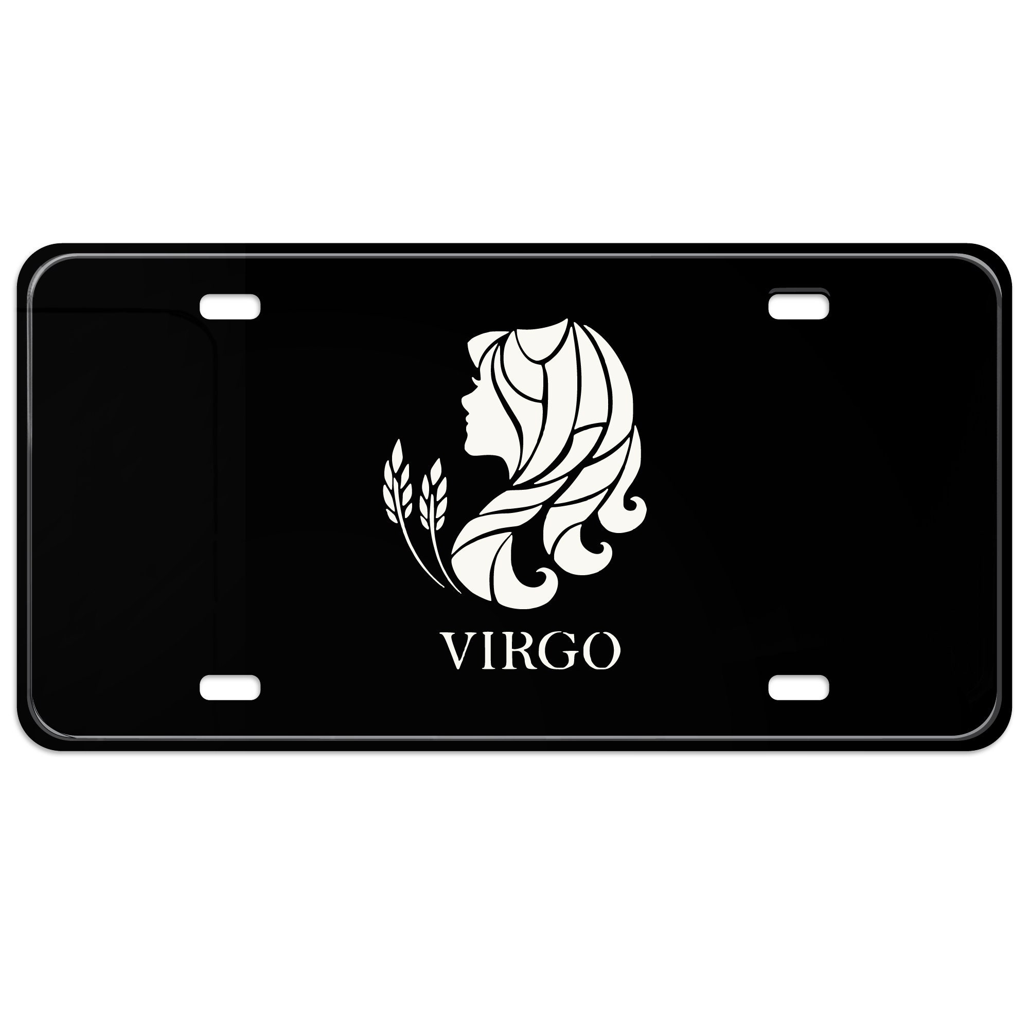 Zodiac Aluminum Automotive License Plate Tag With Laser Etched ...
