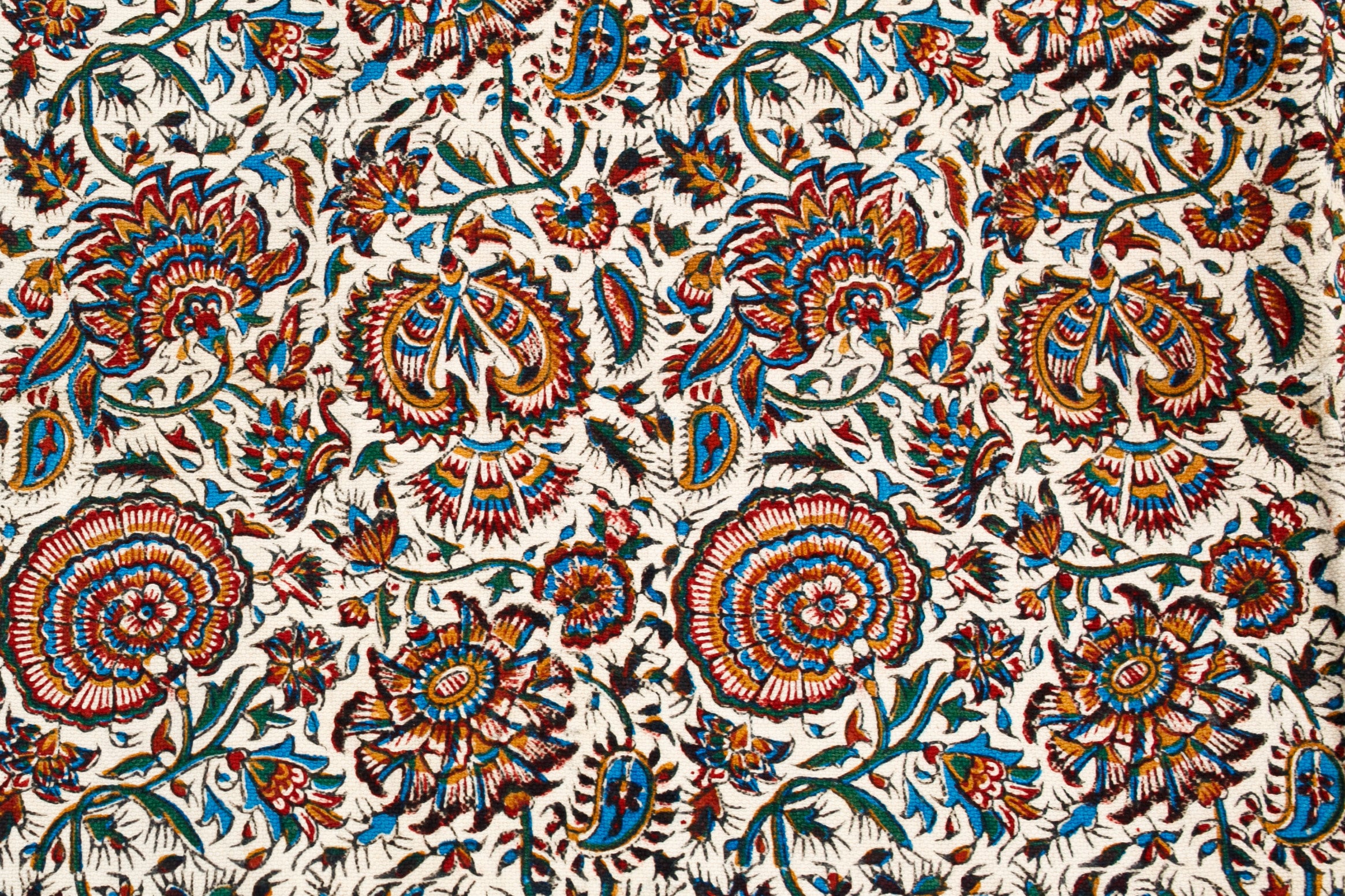 HAYAT Ghalamkar, Hand-printed Cloth - Etsy UK