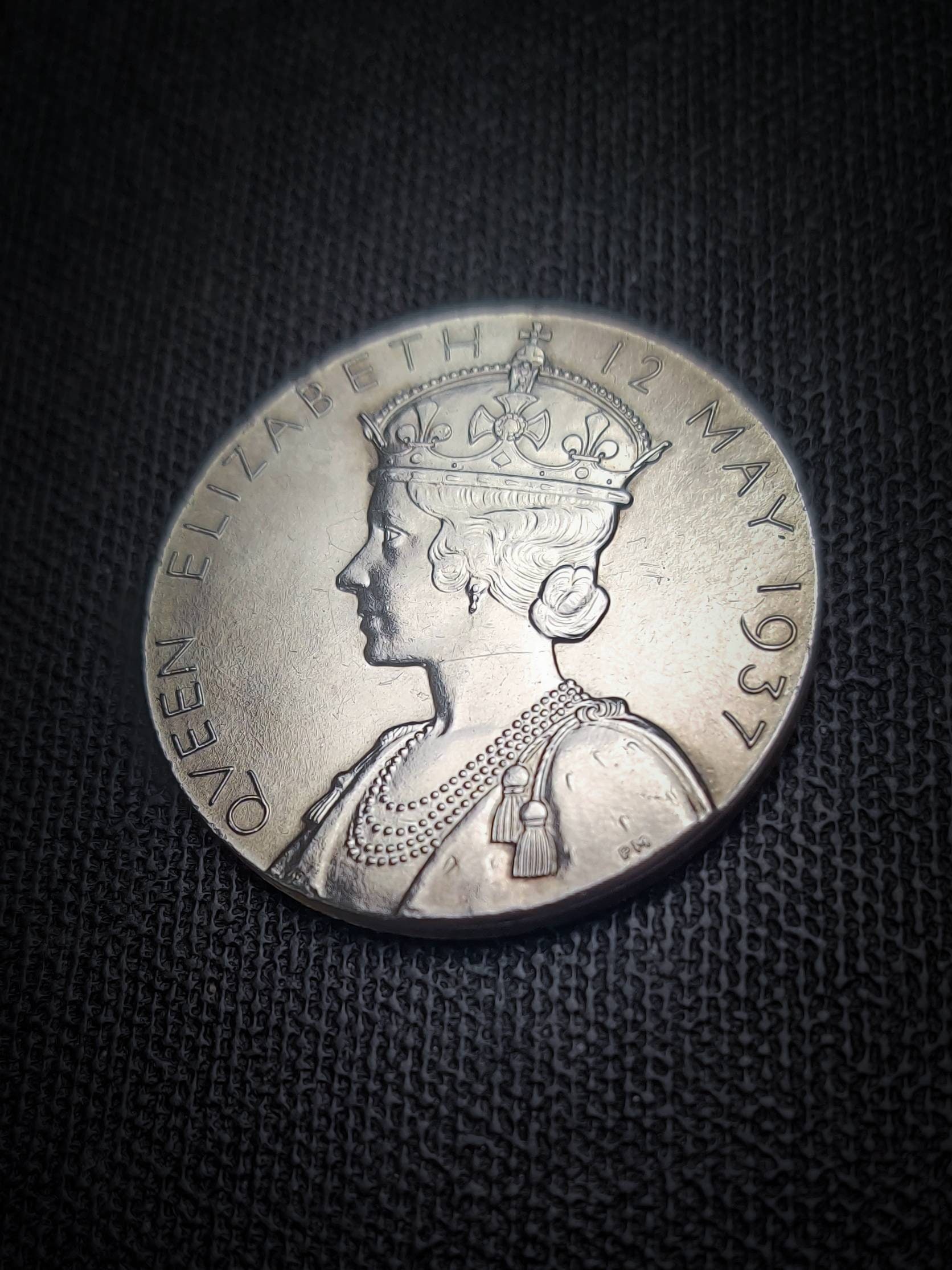 Coronation Silver 1937 King George VI Medal Featuring Queen - Etsy