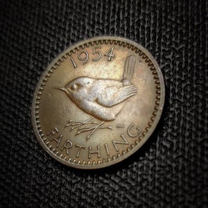 Cute Farthing Coin Featuring a Eurasian Wren Bird Random Year Please ...