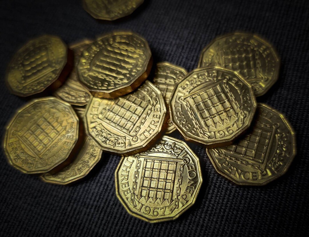 Uncirculated 1960s Three Pence Thruppence Coin From the UK - Etsy
