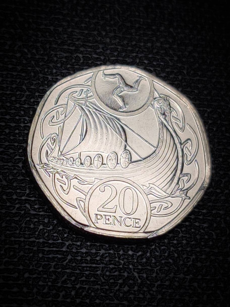 Stunning Viking 20p Coin From the Isle of Man - Etsy UK
