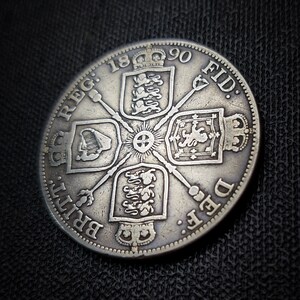 Barmaid's Grief Silver 1890 Rare Double Florin Coin From the UK - Etsy