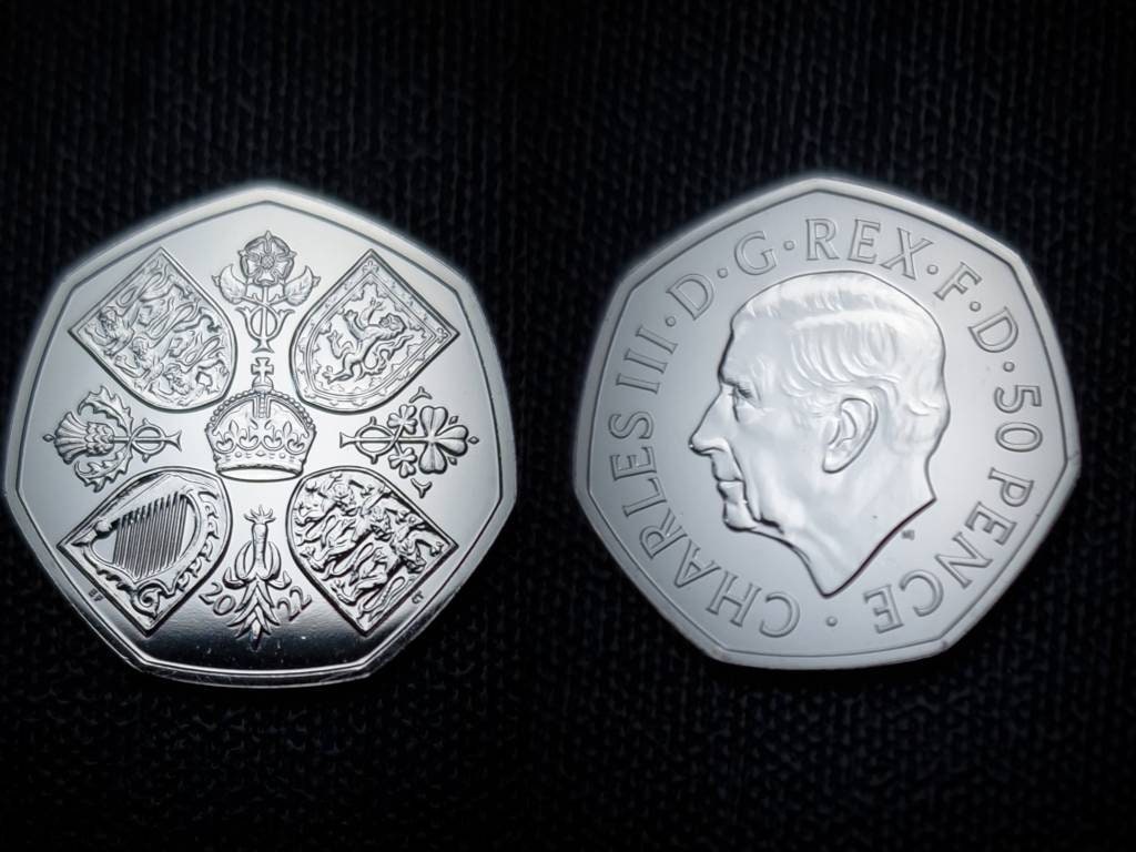 King Charles 50p Brilliant Uncirculated Coin From the UK Be - Etsy UK