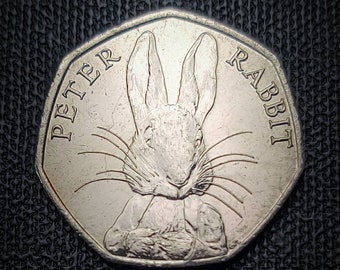 Rare Peter Rabbit 50p Coin From the UK Almost Impossible to Find in ...