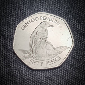 Set of 4 Penguins Fifty Pence 50p Coins Cute Set or 4 Uncirculated ...