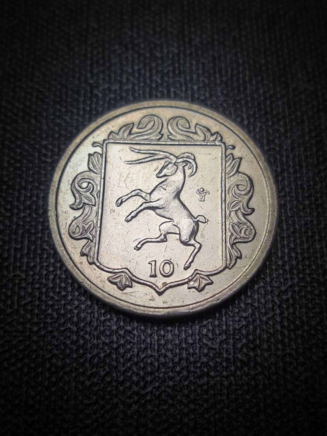 Cute 1985 1987 Ram 10p Coin From the Isle of Man 10 Pence - Etsy