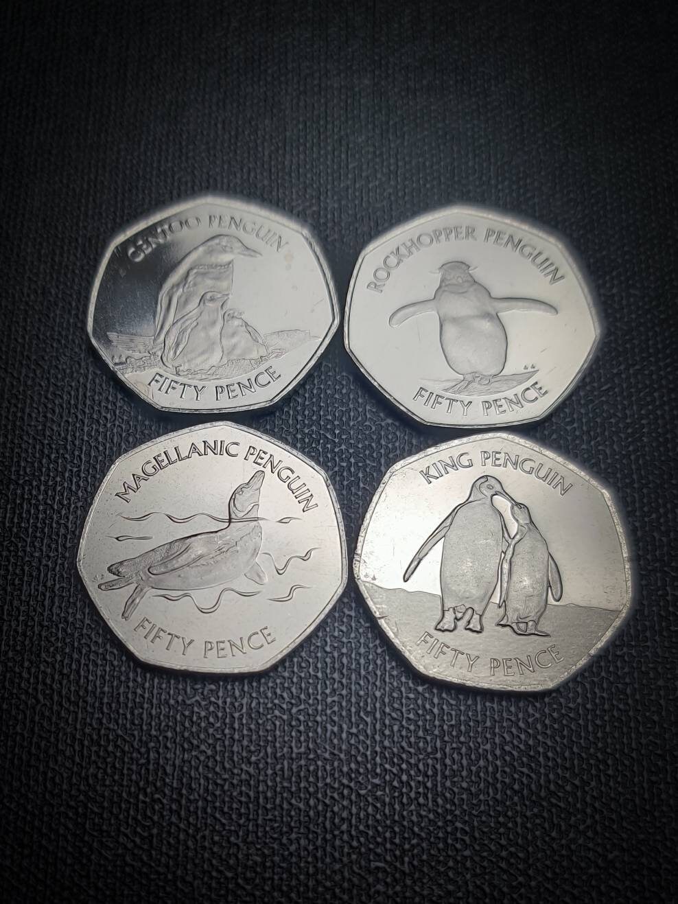 Set of 4 Penguins Fifty Pence 50p Coins Cute Set or 4 - Etsy