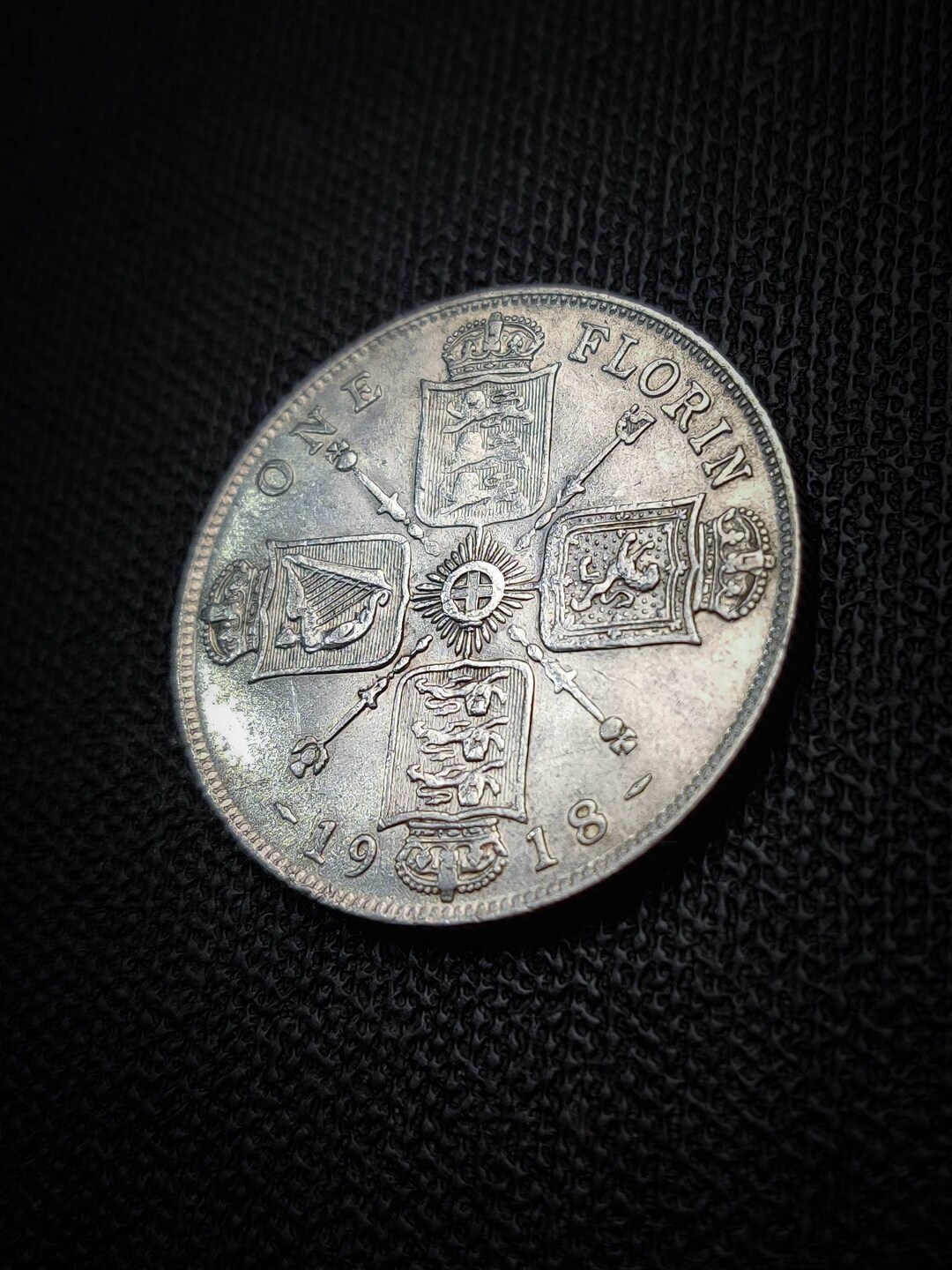 1918 Gorgeous Silver Authentic One Florin Two Shillings Coin - Etsy