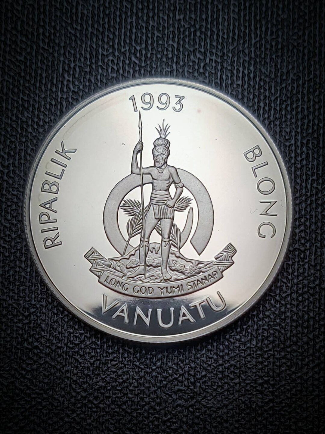Sterling Silver 50 Vatu Vanuatu Coin Minted for the 40th Anniversary of ...
