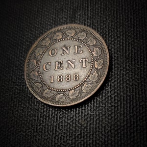 1888 Victorian One Cent Beautiful Coin From Canada Featuring - Etsy