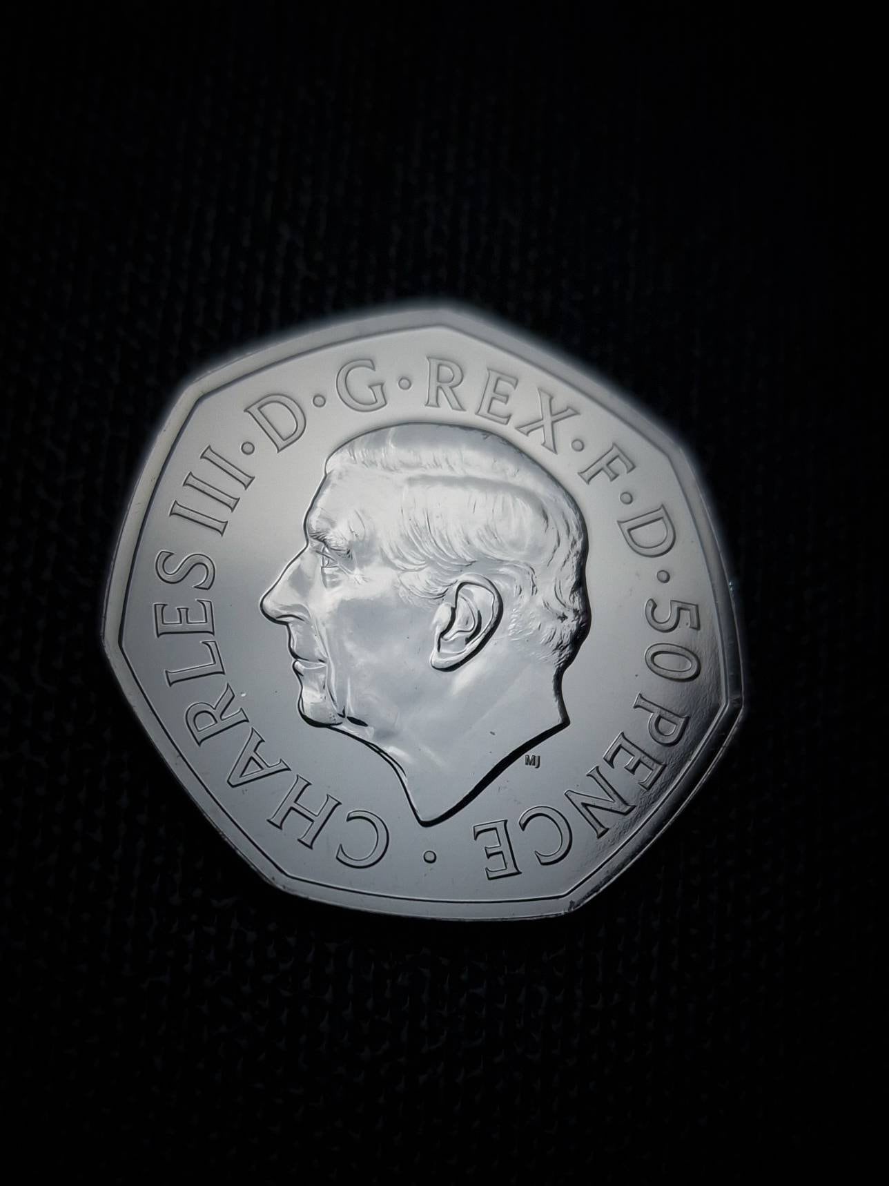 King Charles 50p Brilliant Uncirculated Coin From the UK Be - Etsy UK