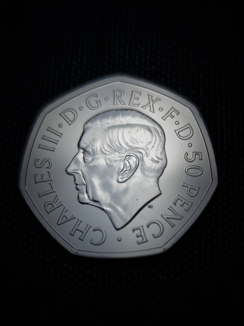 King Charles 50p Brilliant Uncirculated Coin From the UK Be - Etsy UK