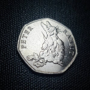 Rare Peter Rabbit 50p Coin From the UK Almost Impossible to Find in ...