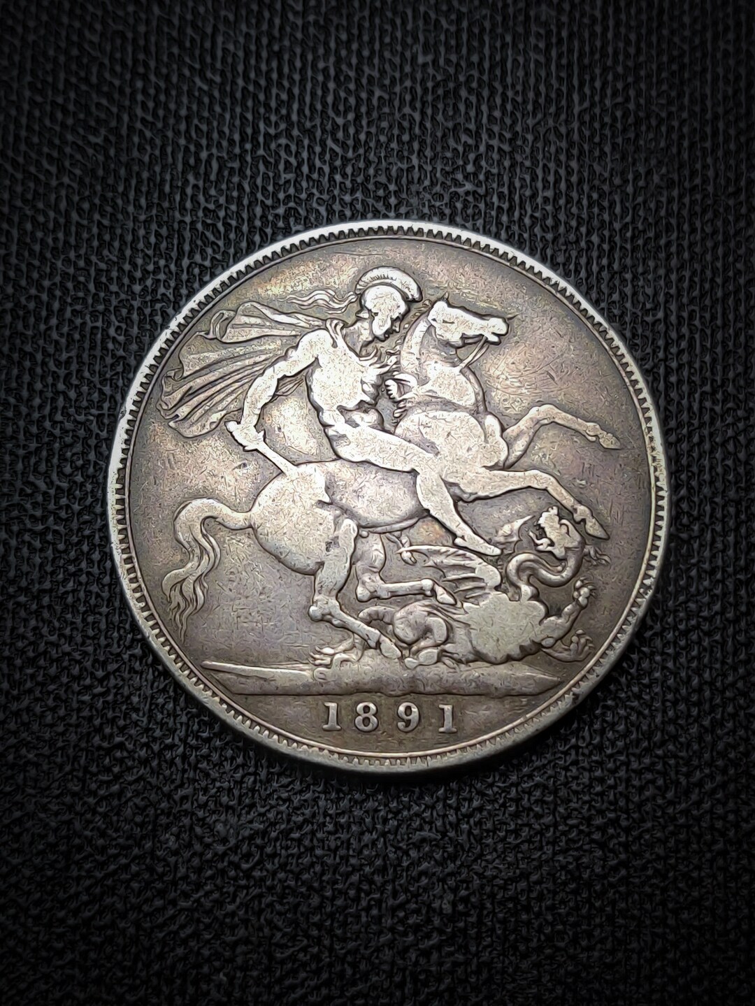 1891 Silver One Crown Victorian Coin From the UK - Etsy UK